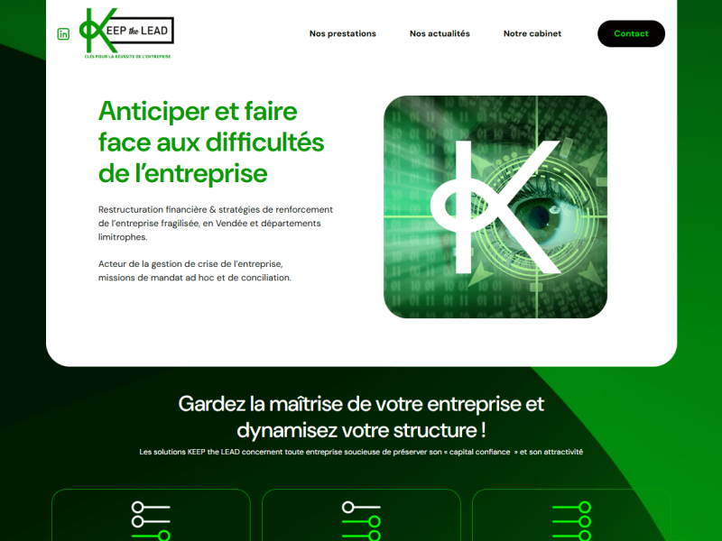Keep the Lead - Accompagnement des entreprises en difficulté